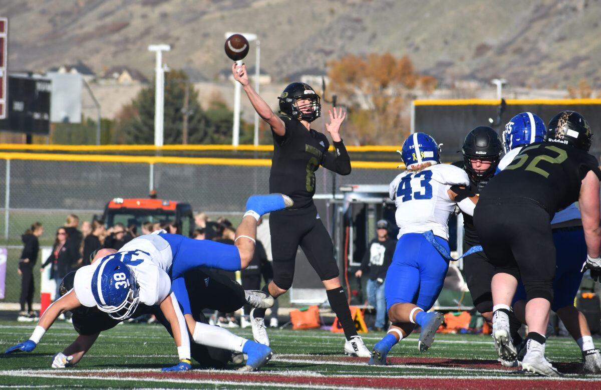 Lone Peak football overcomes miscues, edges Bingham in 6A quarterfinals ...